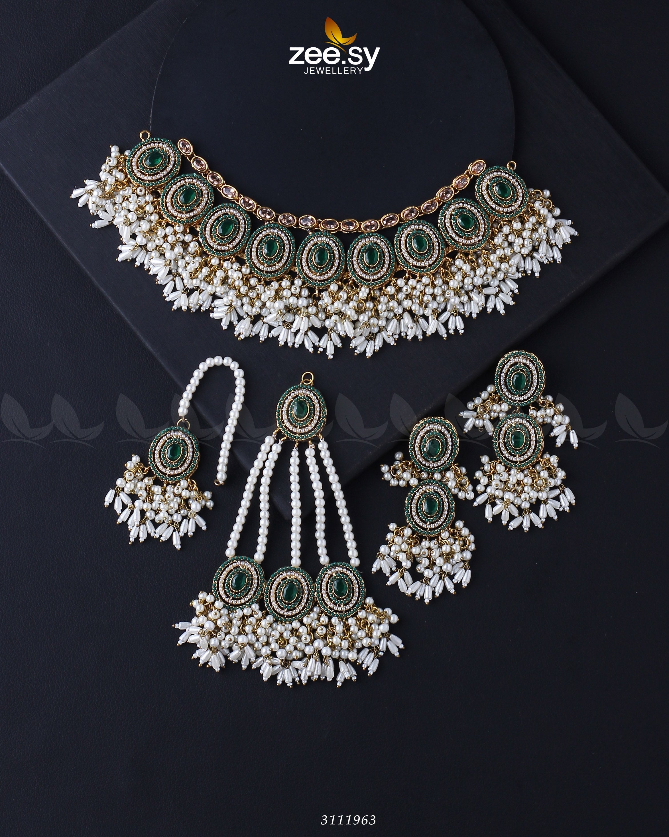 Priyanka Bridal Sets - Bridal Jewelry Set | Elegant Necklace – Maria Faisal